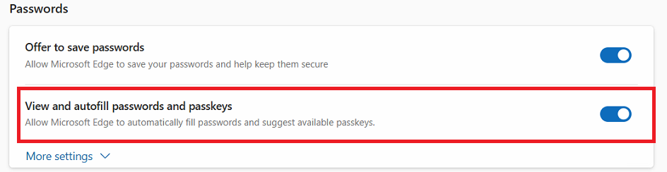 Managing passwords across subdomains in Microsoft Edge & Google Chrome