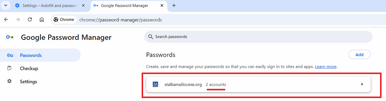 Managing passwords across subdomains in Microsoft Edge & Google Chrome