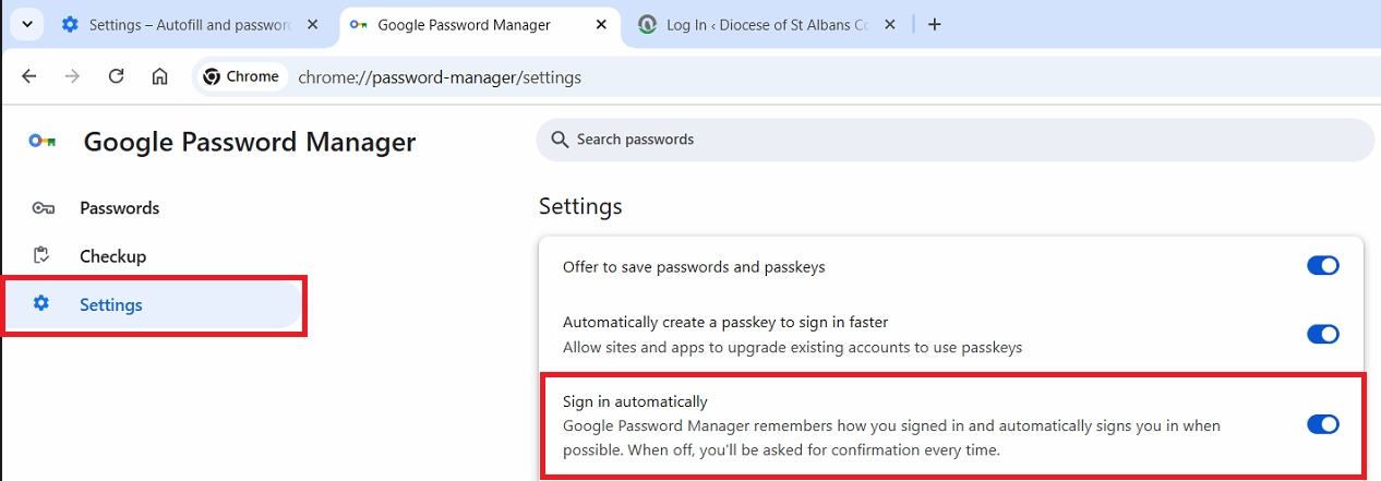 Managing passwords across subdomains in Microsoft Edge & Google Chrome