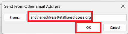 How do I send an email from a shared mailbox address, distribution list ...