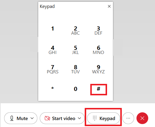 Where is the pound £ key for voice call multi-factor authentication ...