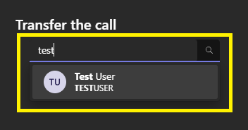 Teams Phone: Transfer Calls to Another Person