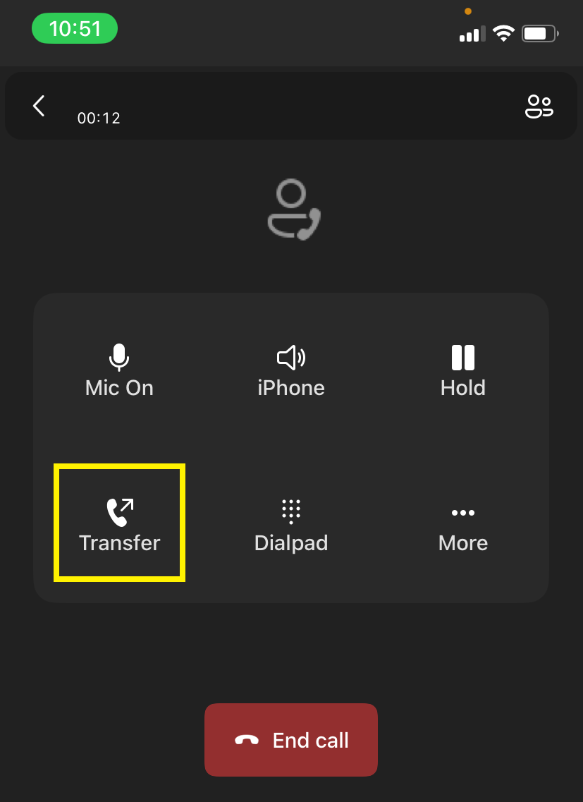 Teams Phone: Transfer Calls to Another Person